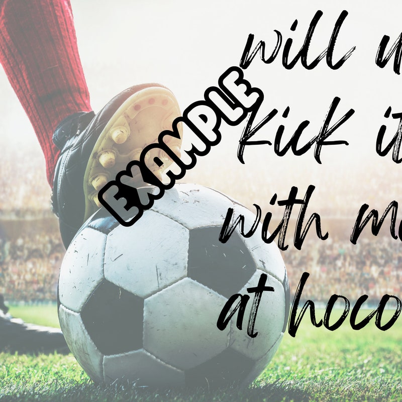 Soccer Hoco Poster - Etsy