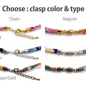 Dark Blue Japanese Bracelet Kimono Jewelry Necklace HANA MORI White ...