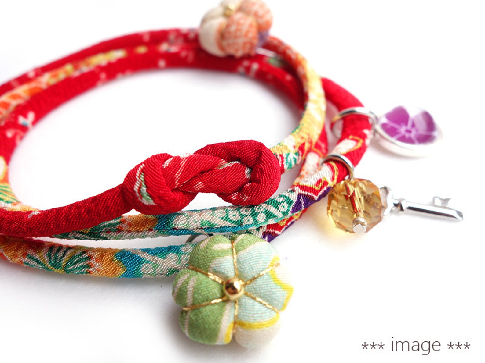 Japanese Jewelry Japanese Cord Bracelet Wrap Your Kimono - Etsy