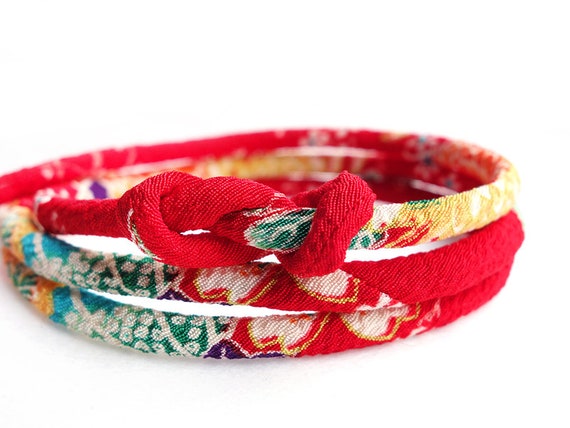 Japanese Jewelry Japanese Cord Bracelet Wrap Your Kimono - Etsy