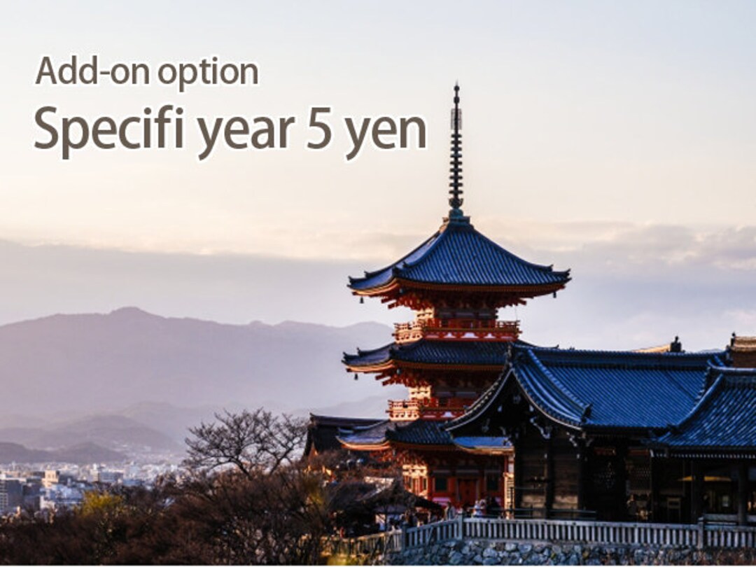 Add On: Change to the Specific Year / Purchase This Option - Etsy