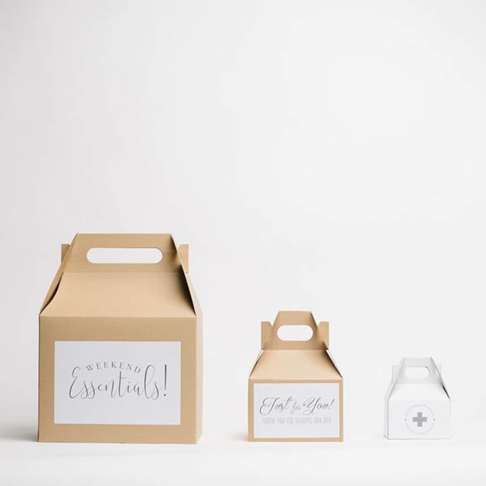 Small White Gable Boxes Wedding Favor Boxes 10 Wedding - Etsy