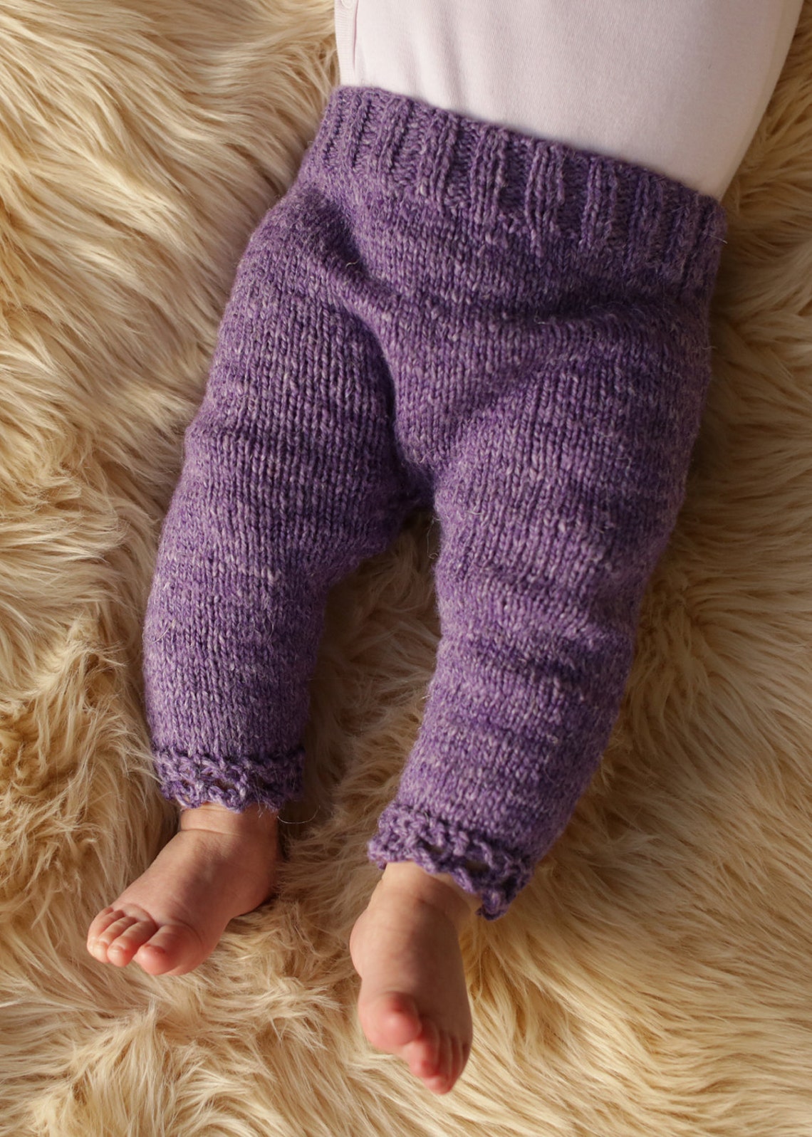 Basic Baby Pants With Lace Edging (knitting Pattern) - Etsy