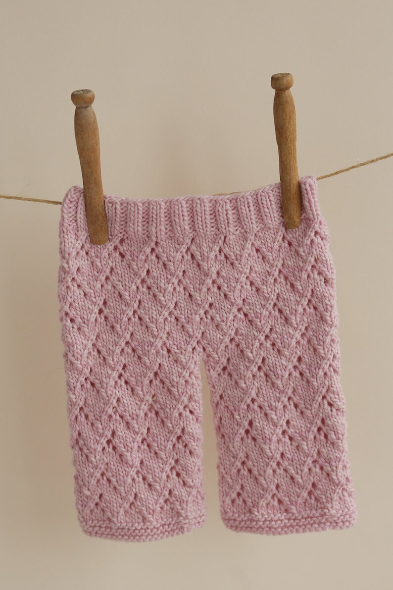 Seamless Lace Baby Pants Knitting Pattern - Etsy