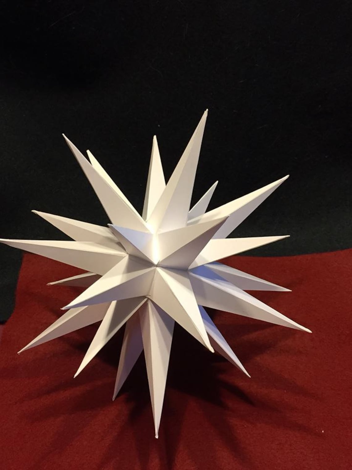 Six Inch 5.8 White Hanging Moravian Star may Be - Etsy