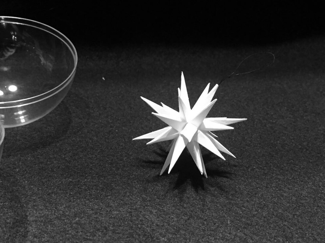 Two Inch Handmade Paper White Moravian Star (traditional) Used as ...