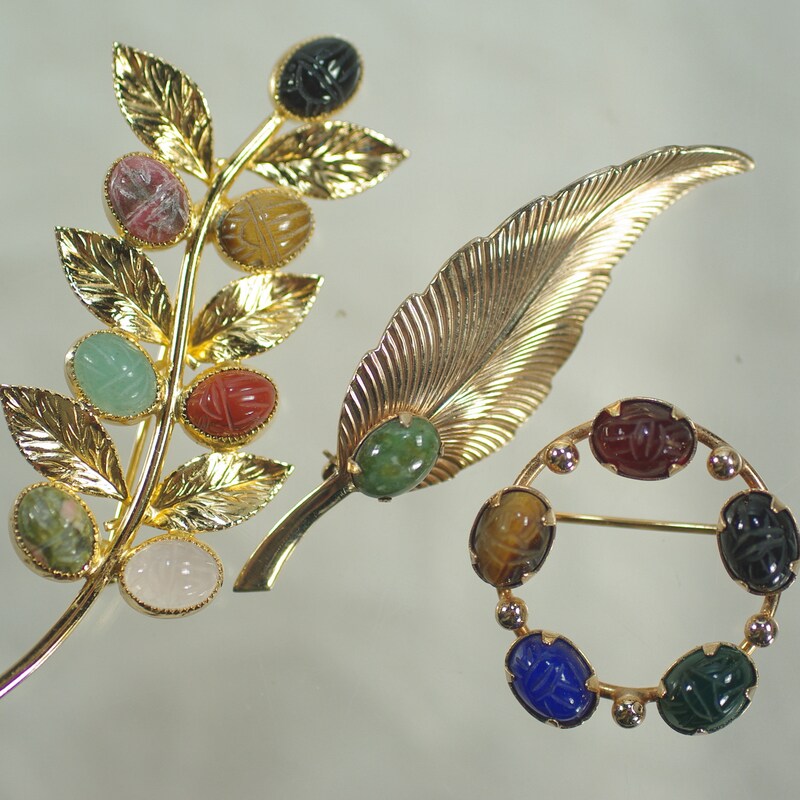 Gemstone Brooch - Etsy