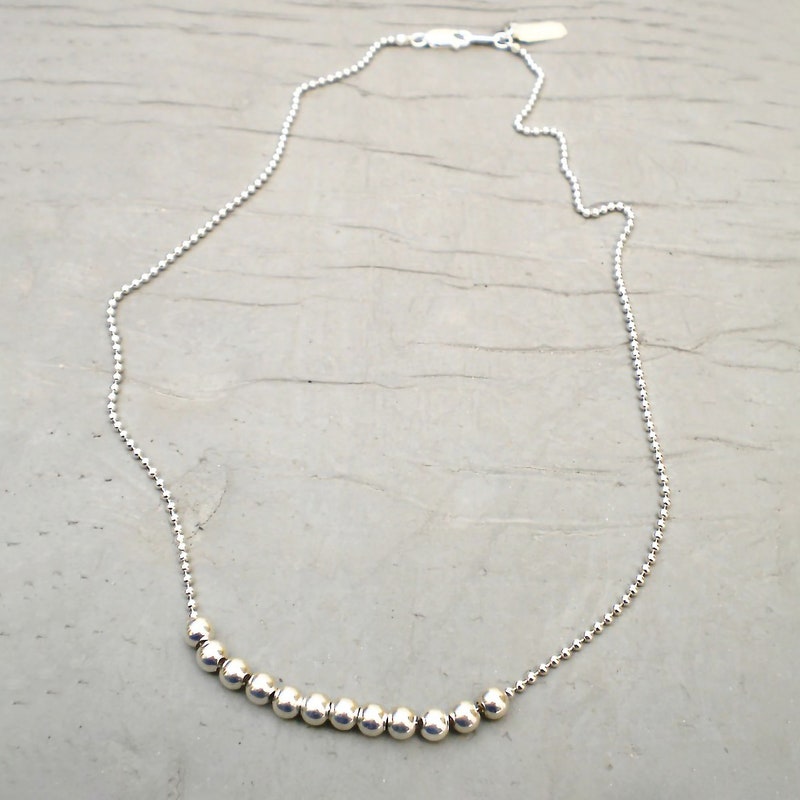 Silver Necklace - Etsy