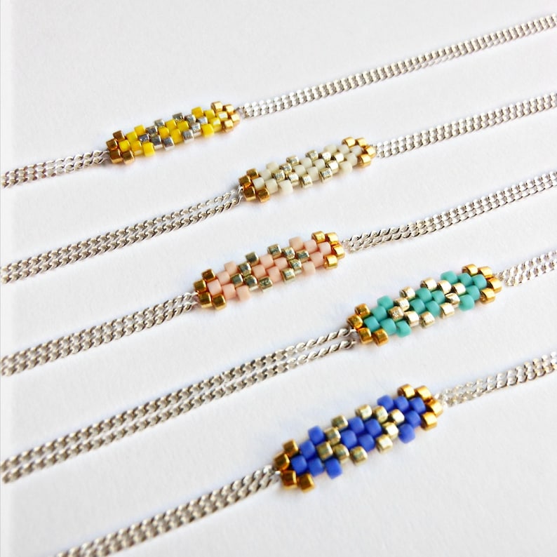 Delica Bead Bracelet Woven Beaded Bracelet Seed Bead - Etsy