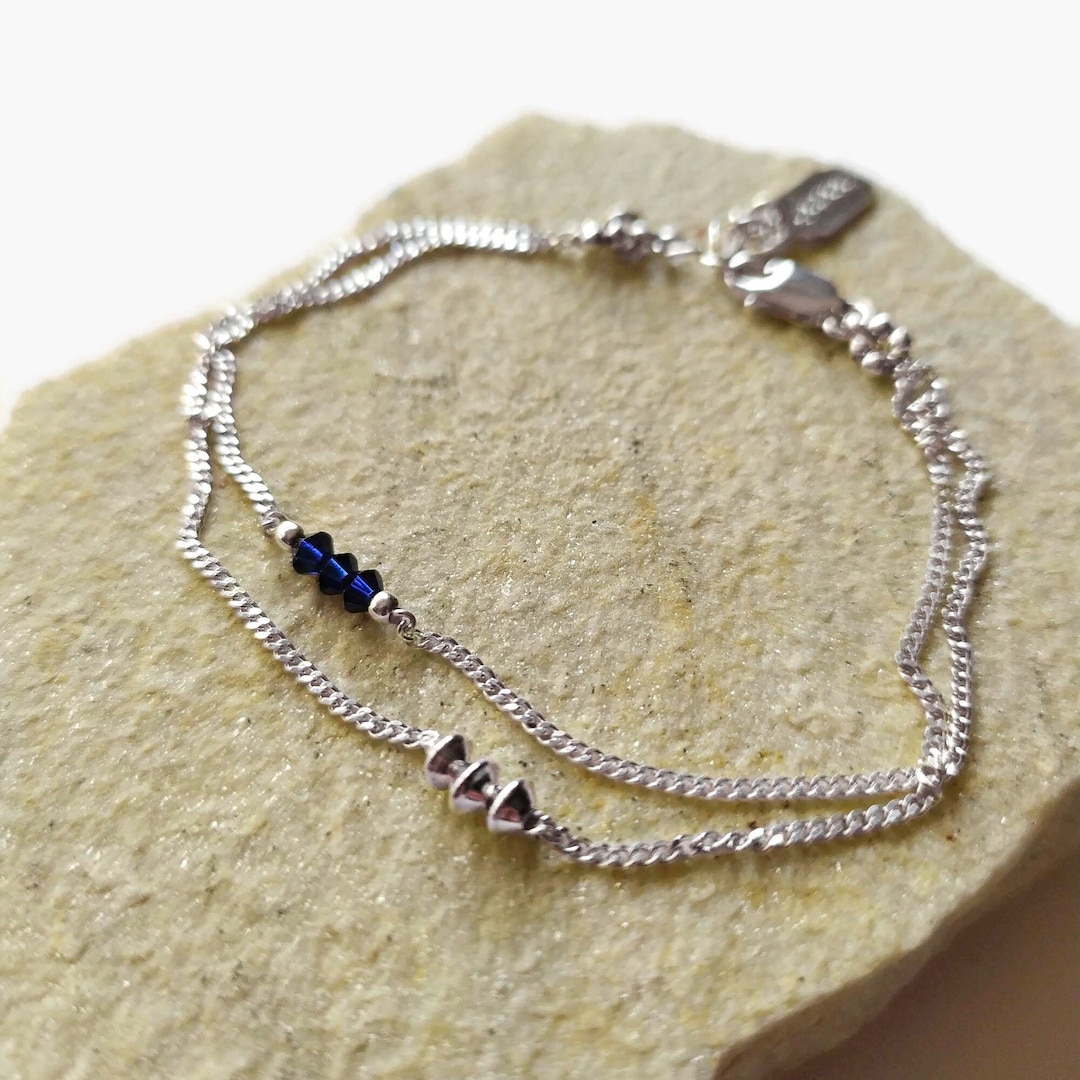 Bracelet Femme Argent Multirang Bracelet en argent 925 - Etsy France