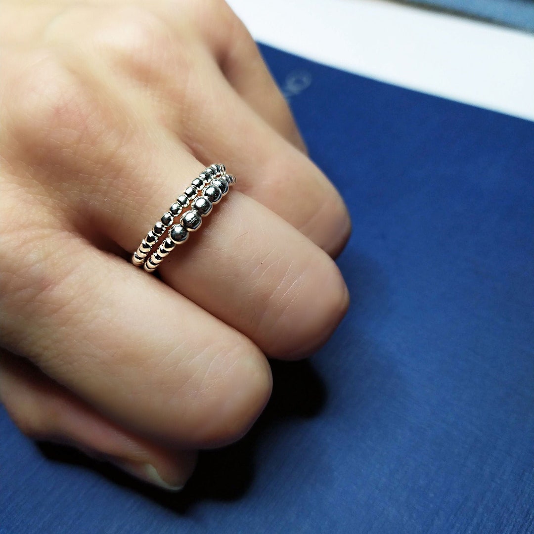 Layered Rings | 2 Rings | Silver Rings | Stacking Rings - Sterling ...