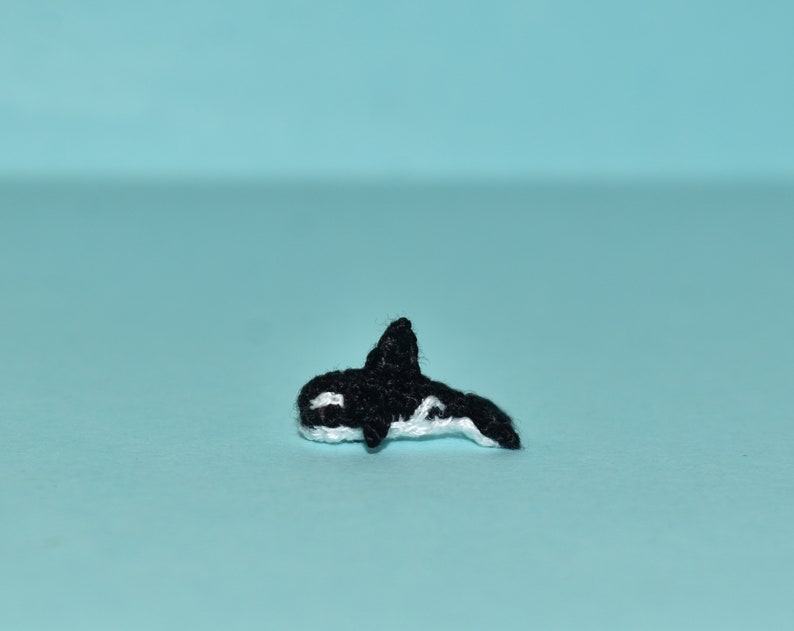 Micro Orca Miniature Killer Whale Dollhouse Crochet Orca - Etsy