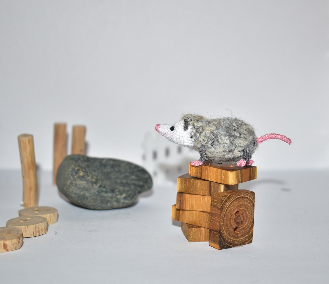 Miniature Opossum Gift Opossum Artist Miniature Ooak Opossum - Etsy
