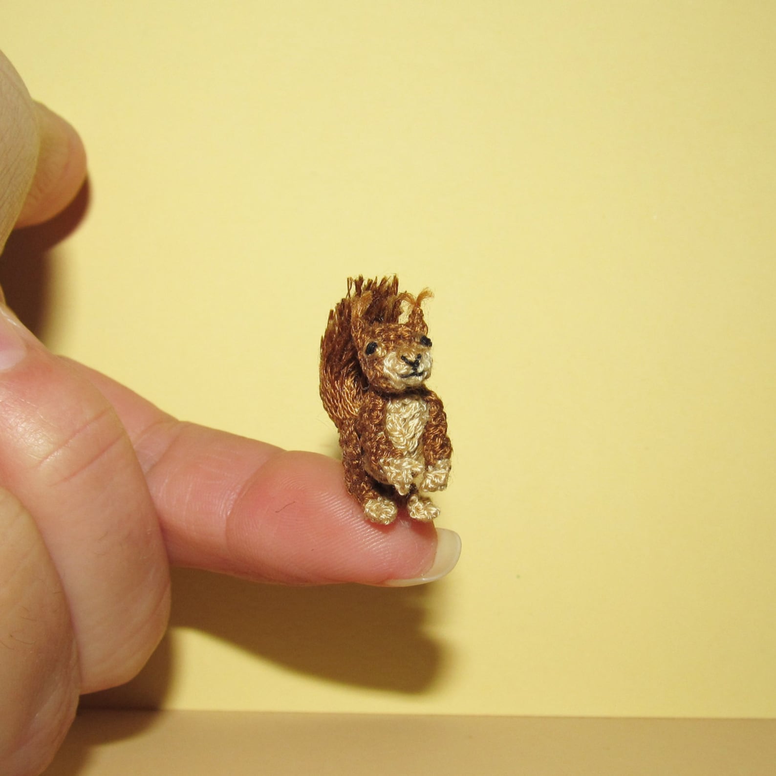 Miniature Squirrel Dollhouse Realistic Squirrel Figure Micro | Etsy