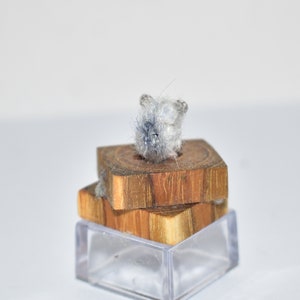Miniature Chinchilla Micro Crochet Chinchilla Dollhouse Miniature Pet ...