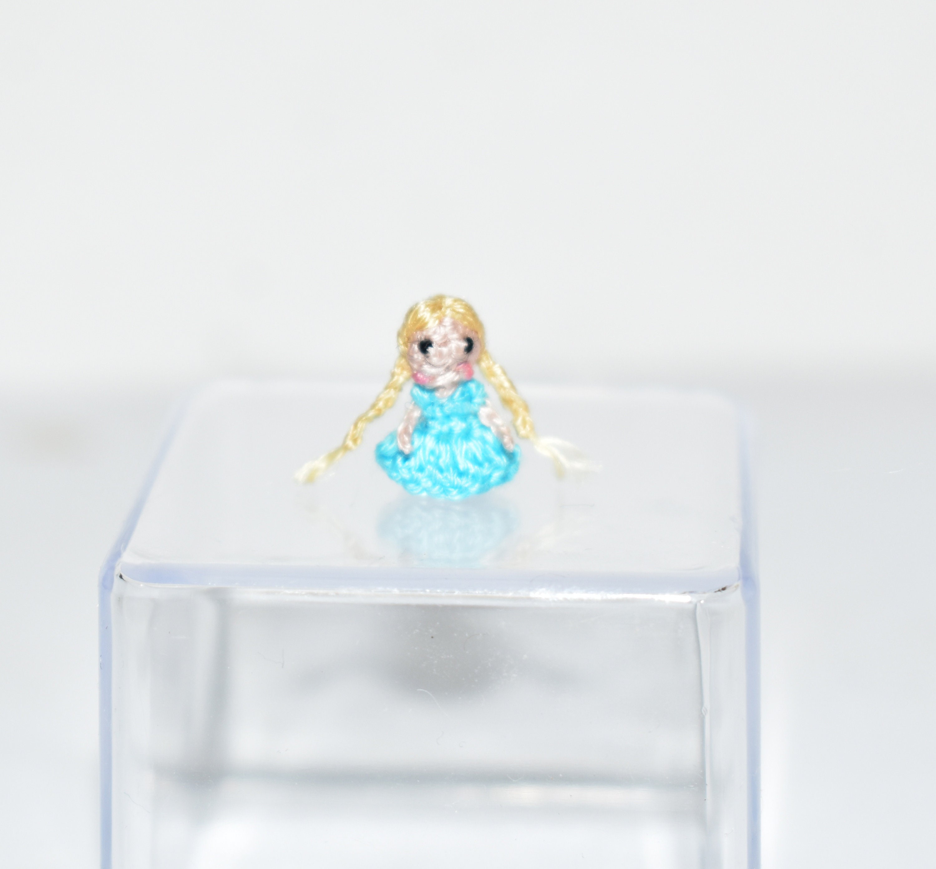 Micro Girl 0.47" Extremely Micro Girl Crochet Miniature Extremely Micro ...