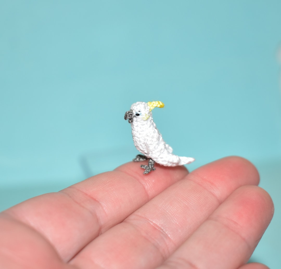 Miniature Cockatoo Parrot - Miniature Cockatoo Dollhouse Parrot ...