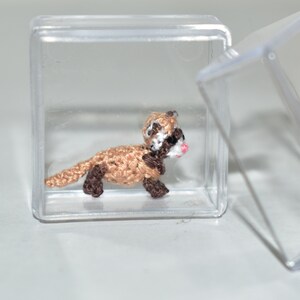 Dollhouse Ferret - Gift Ferret Artist Miniature Ooak Ferret Animal ...