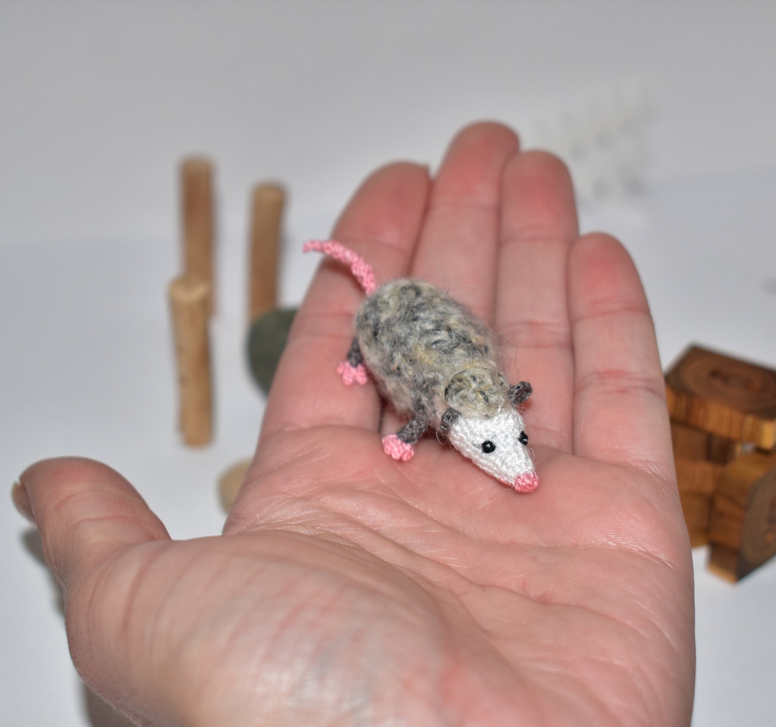 Miniature Opossum - Gift Opossum Artist Miniature Ooak Opossum - Etsy UK