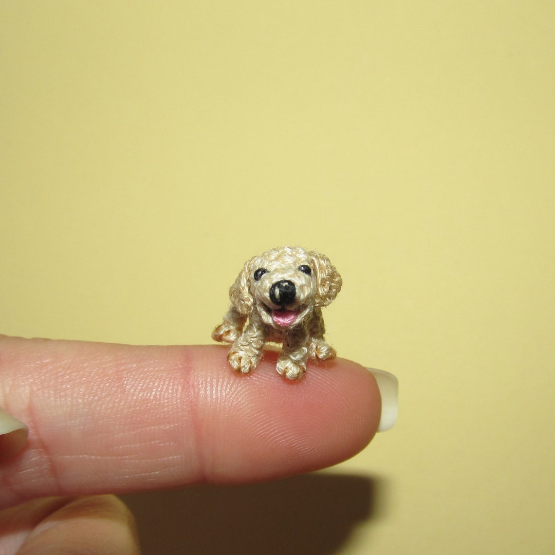 Miniature Labrador Puppy Toy Micro Dog Tiny Dollhouse Stuffed Dog Toy ...