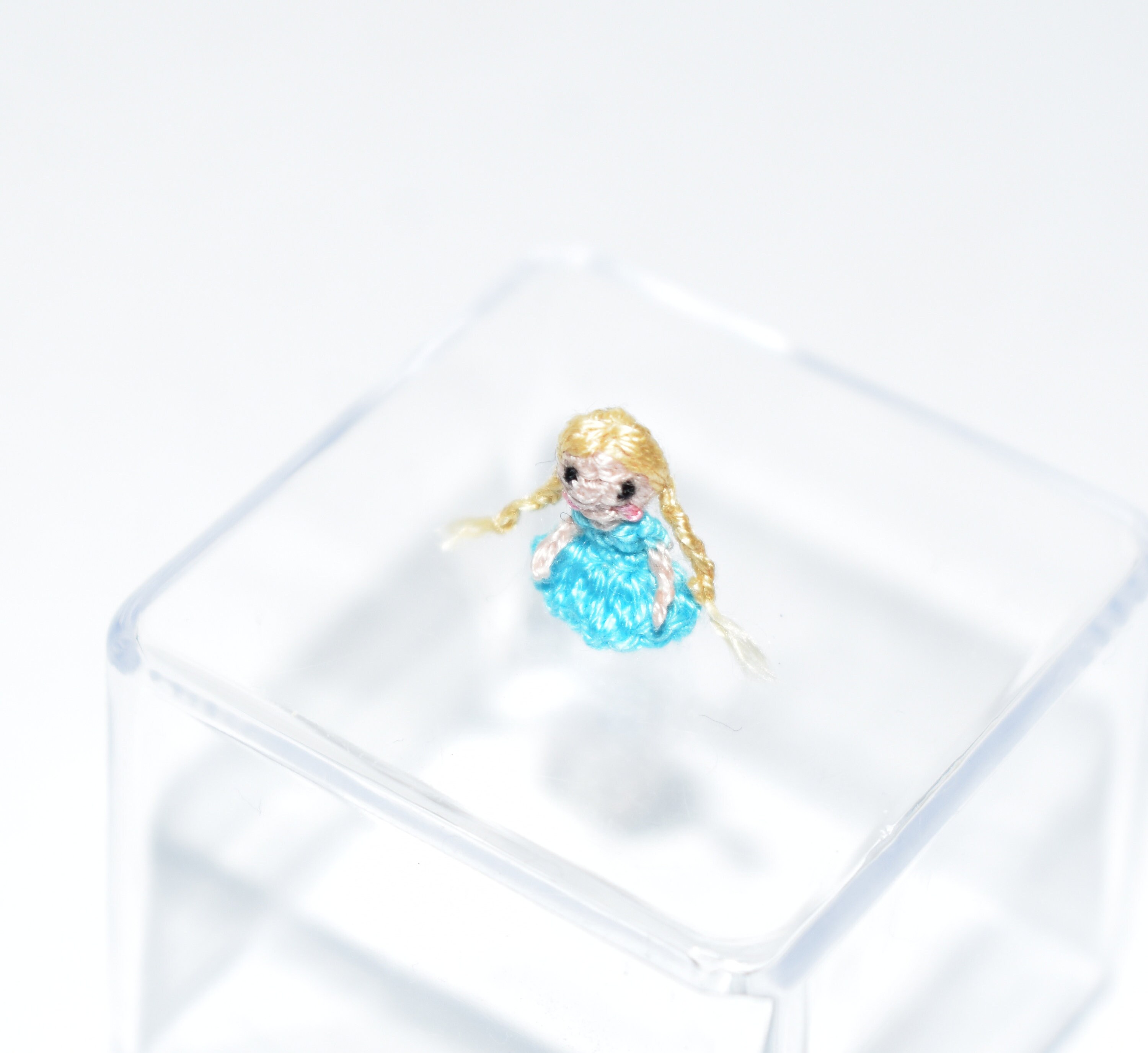 Micro Girl 0.47" Extremely Micro Girl Crochet Miniature Extremely Micro ...