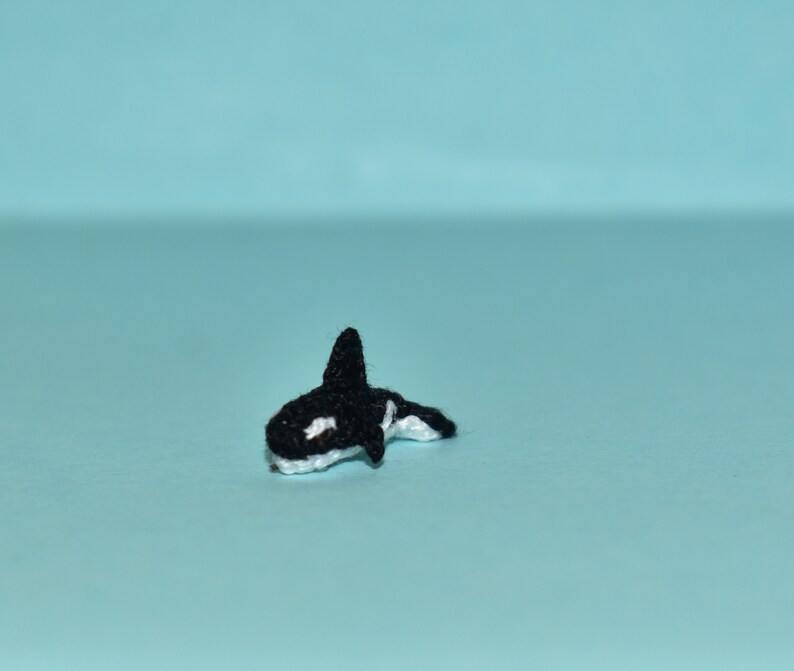 Micro Orca Miniature Killer Whale Dollhouse Crochet Orca - Etsy