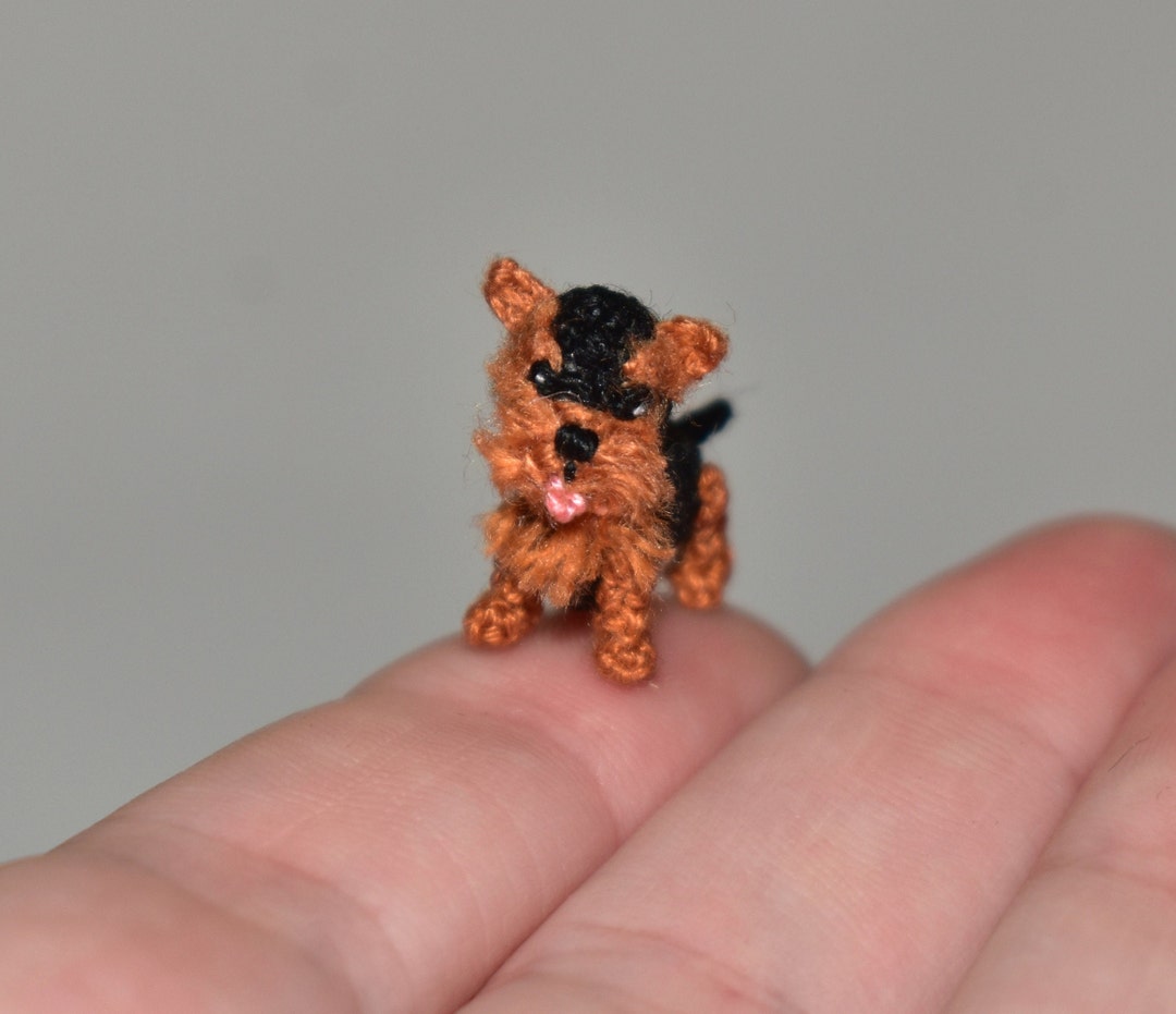 Tiny Yorkie Puppy Dog 0,6 " Micro Dog Yorkie Gifts Yorkshire Terrier ...