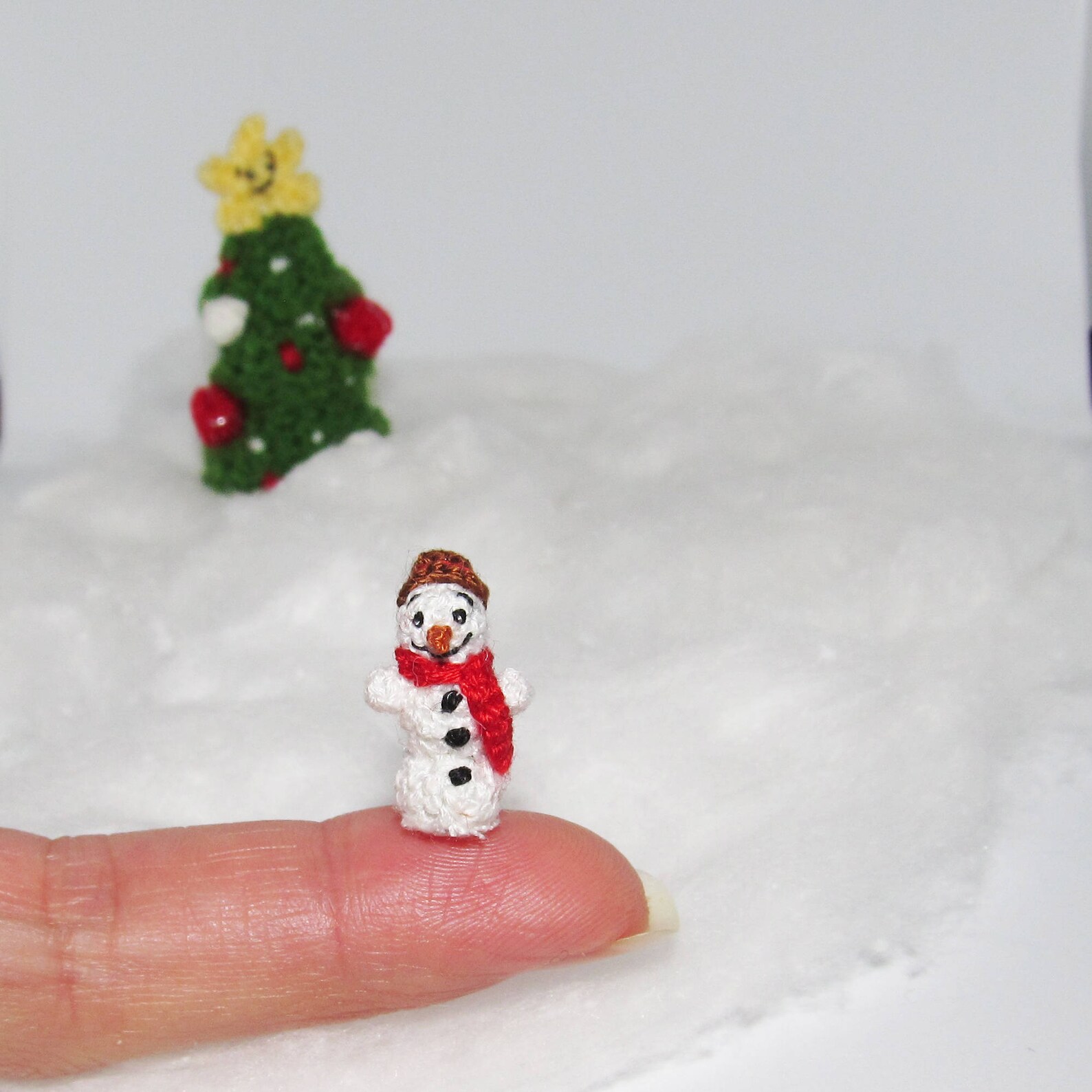 Miniature Snowman Micro Snowman Dollhouse Miniatures Tiny - Etsy New ...