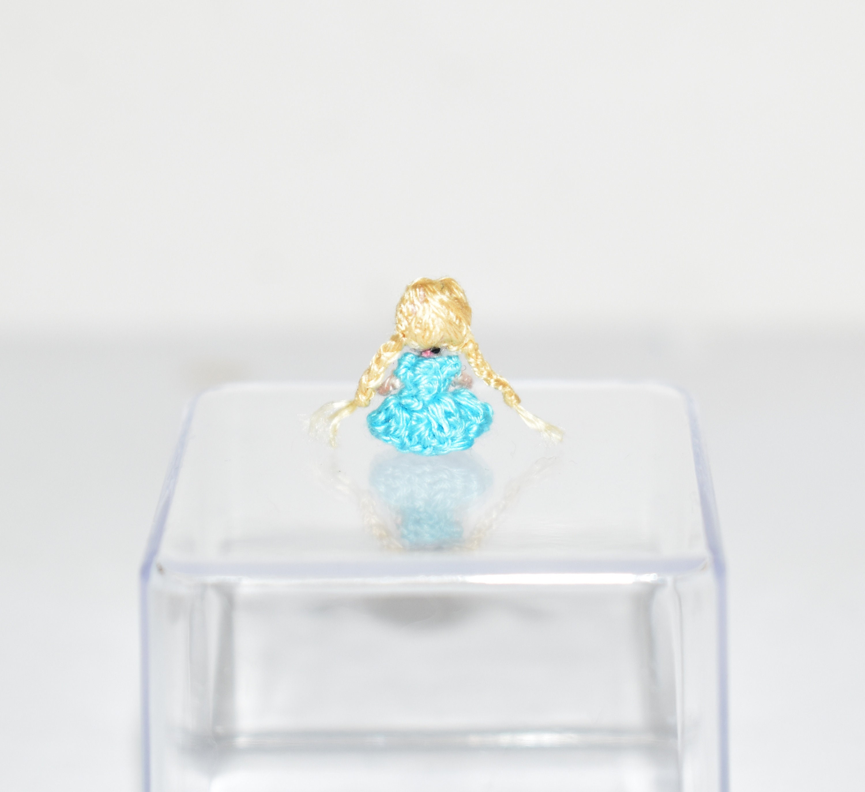 Micro Girl 0.47" Extremely Micro Girl Crochet Miniature Extremely Micro ...