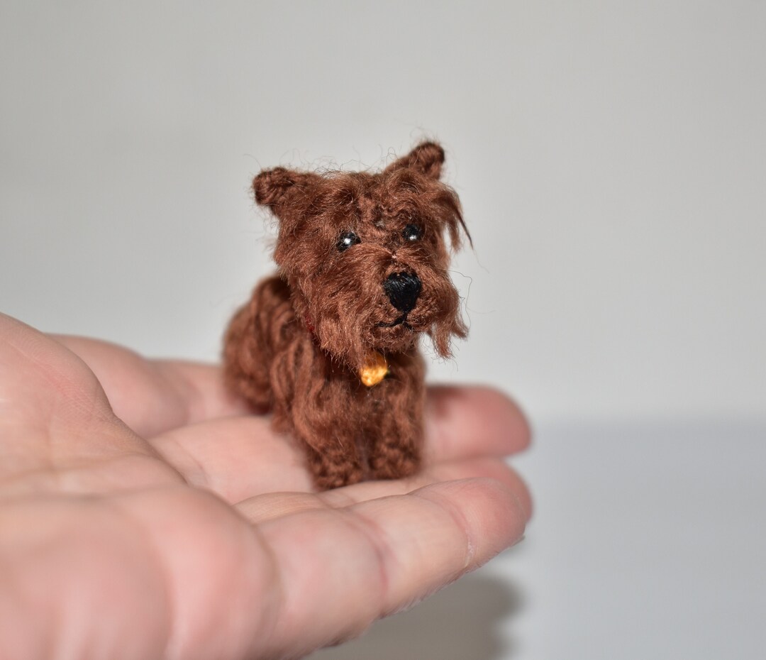 Cute Tiny Yorkie - Yorkie Puppy Cut Small Dog Figure Amigurumi Dog ...