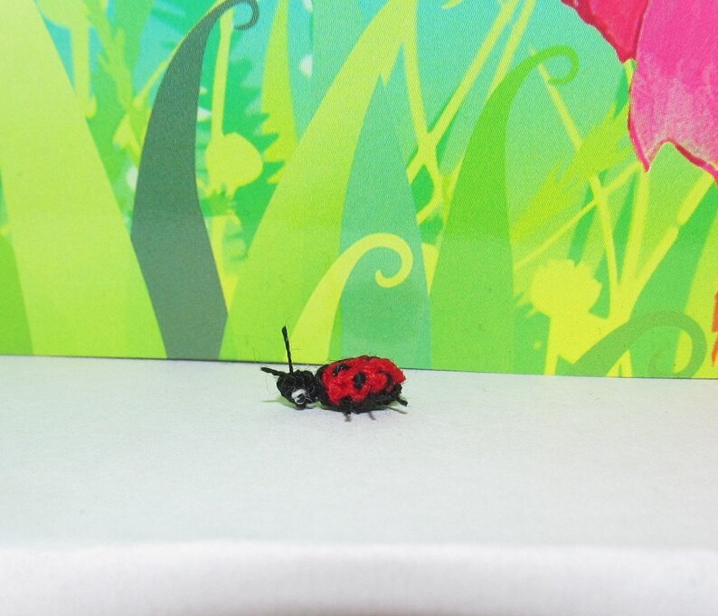 Miniature Ladybug Micro Ladybug Crochet Ladybug Miniature | Etsy