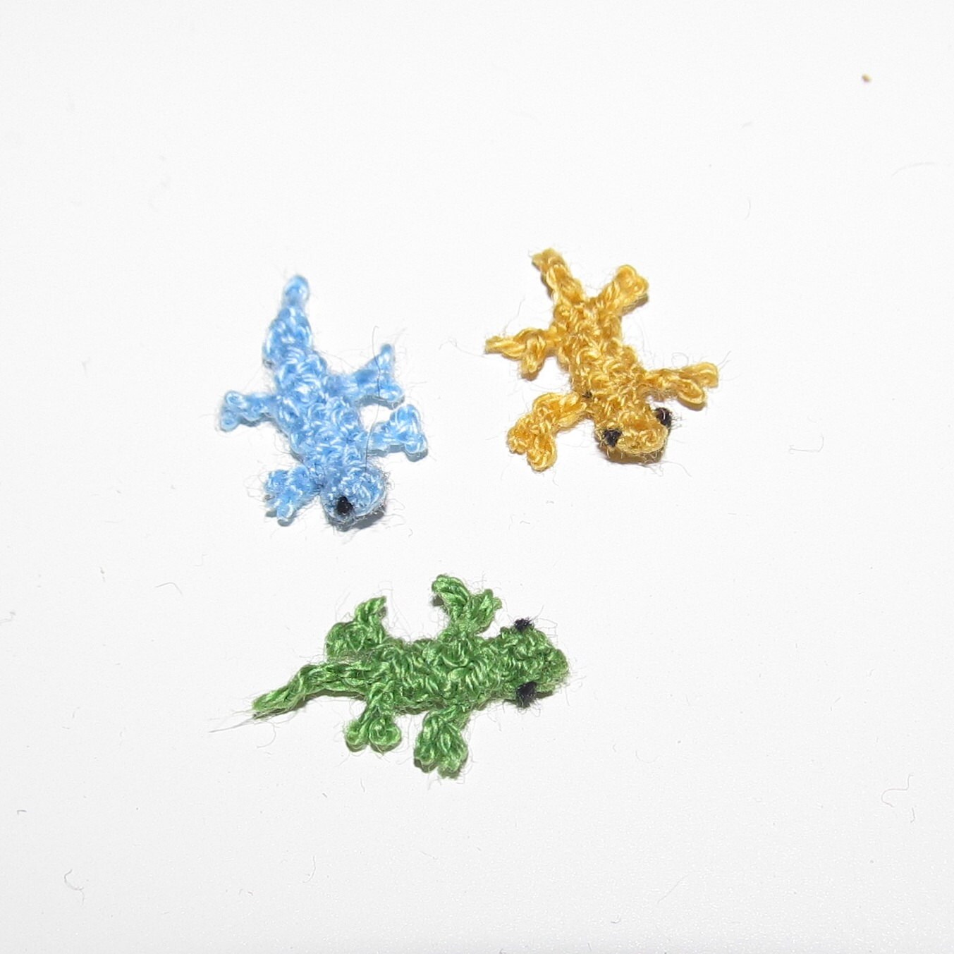 Extremely Micro Gecko Tiny Crochet Lizard Miniature - Etsy