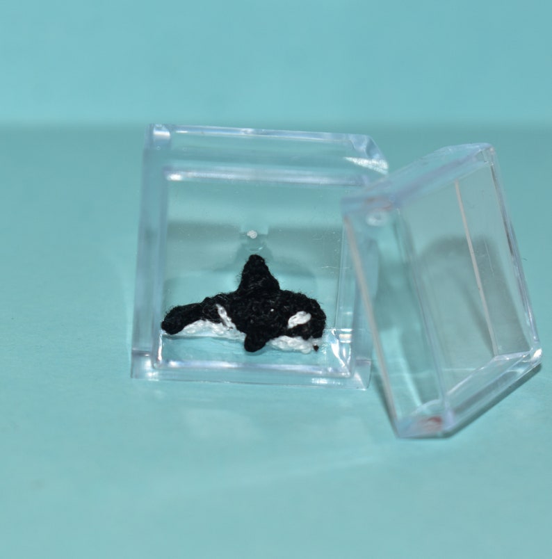Micro Orca Miniature Killer Whale Dollhouse Crochet Orca - Etsy