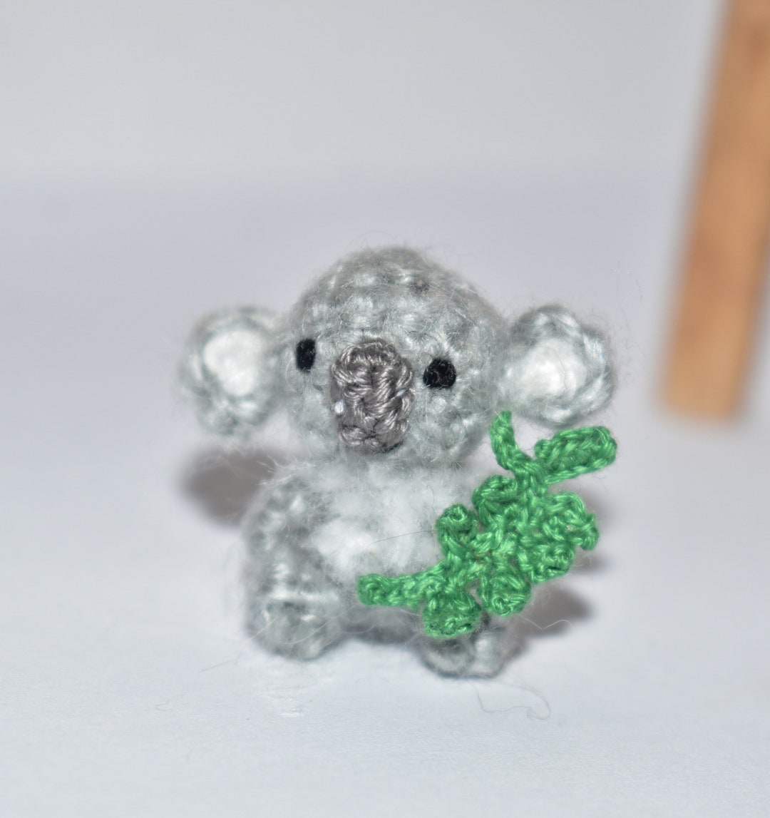 Miniature Koala Bear Toy - 1 Inch Crochet Koala Bear - Realistic ...