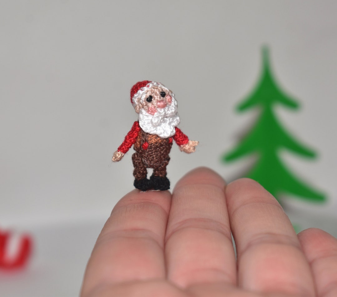 Miniature Santa Claus Micro Santa Claus Dollhouse Christmas Miniatures ...