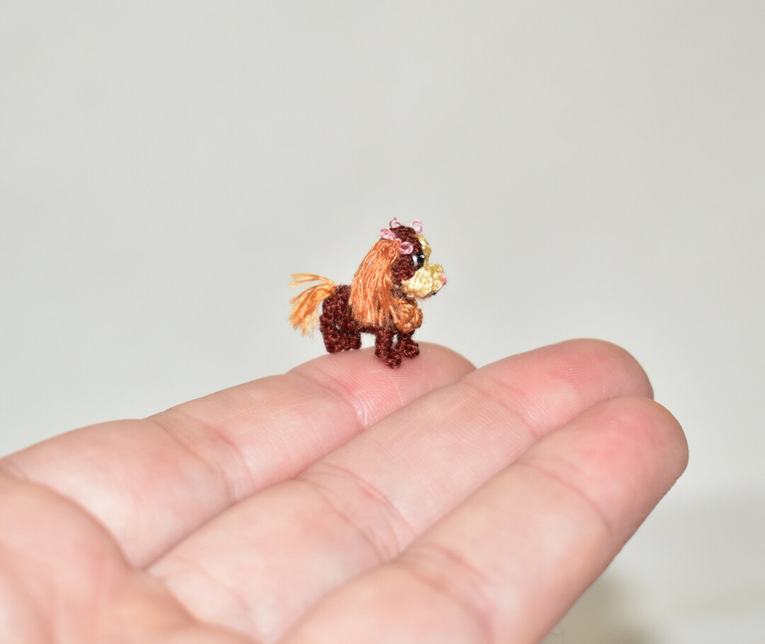 Miniature Crochet Cocker Spaniel Miniature Crochet Dogs Doll Handmade ...