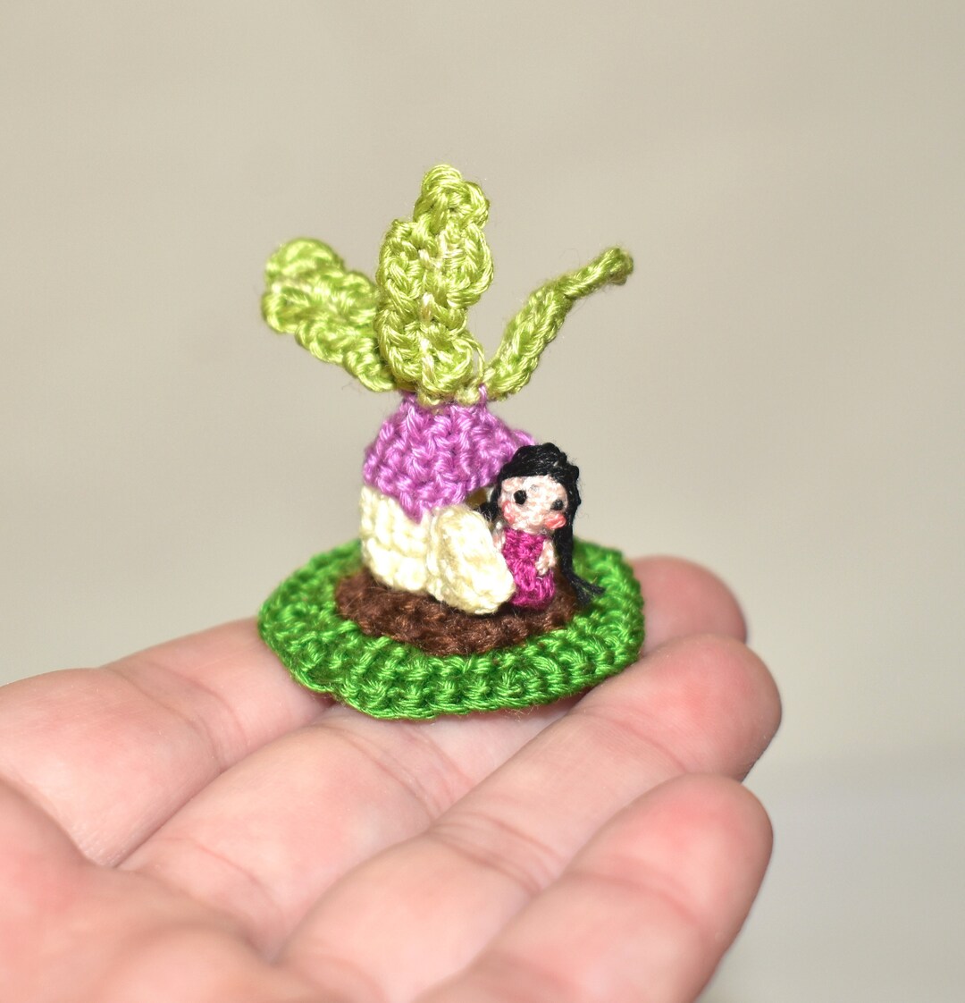 Handmade Turnip Crochet Turnip Home Decoration Extremely Micro Girl ...