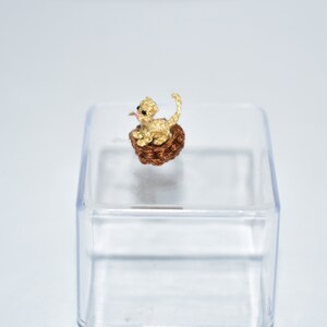 Extremely Micro Cat (10mm) Tiny Crochet Cat Amigurumi - Dollhouse Toy ...