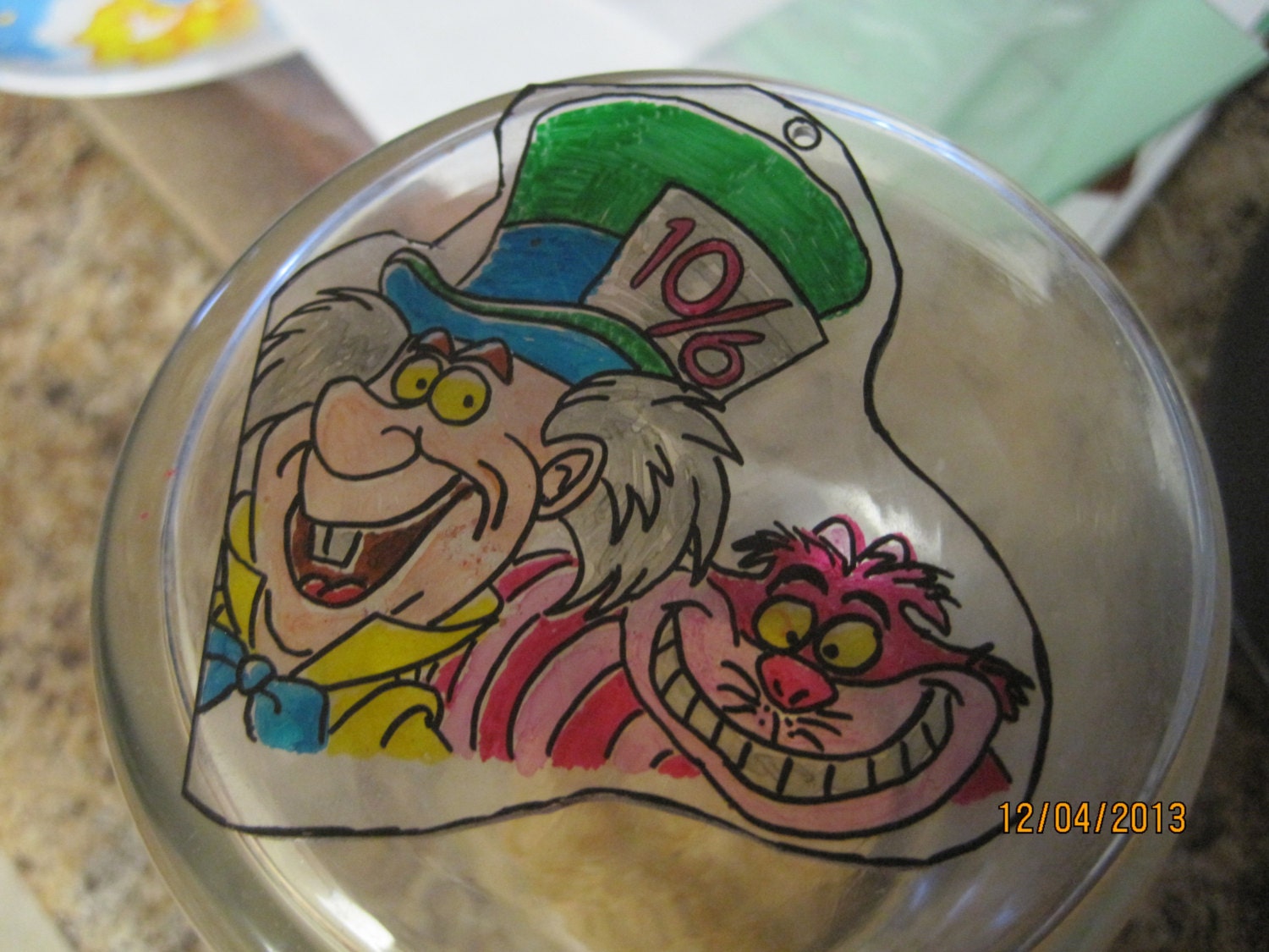 Mad hatter & Cheshire Cat Charm Alice Tattoo Acrylic Plastic - Etsy UK