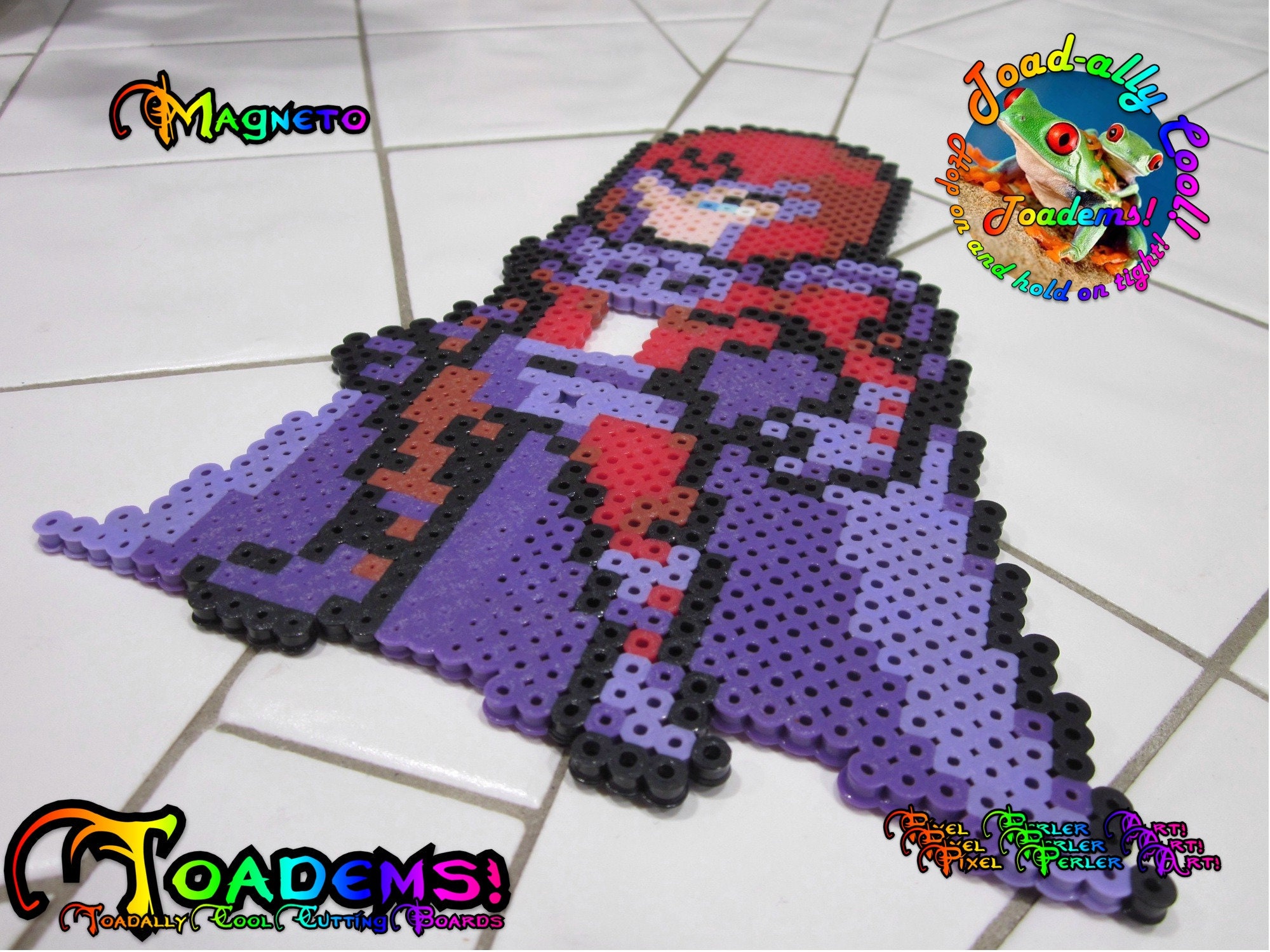 Toad-ally Trendy Marvel Magneto Light Switch Cover 8-Bit Pixel Perler ...