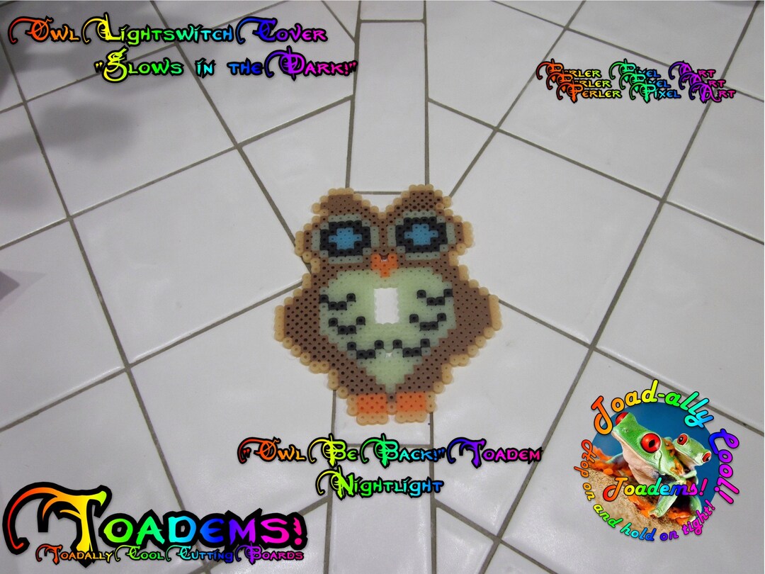 Toad-ally Trendy Pixels: owl Be Back Glow in the - Etsy