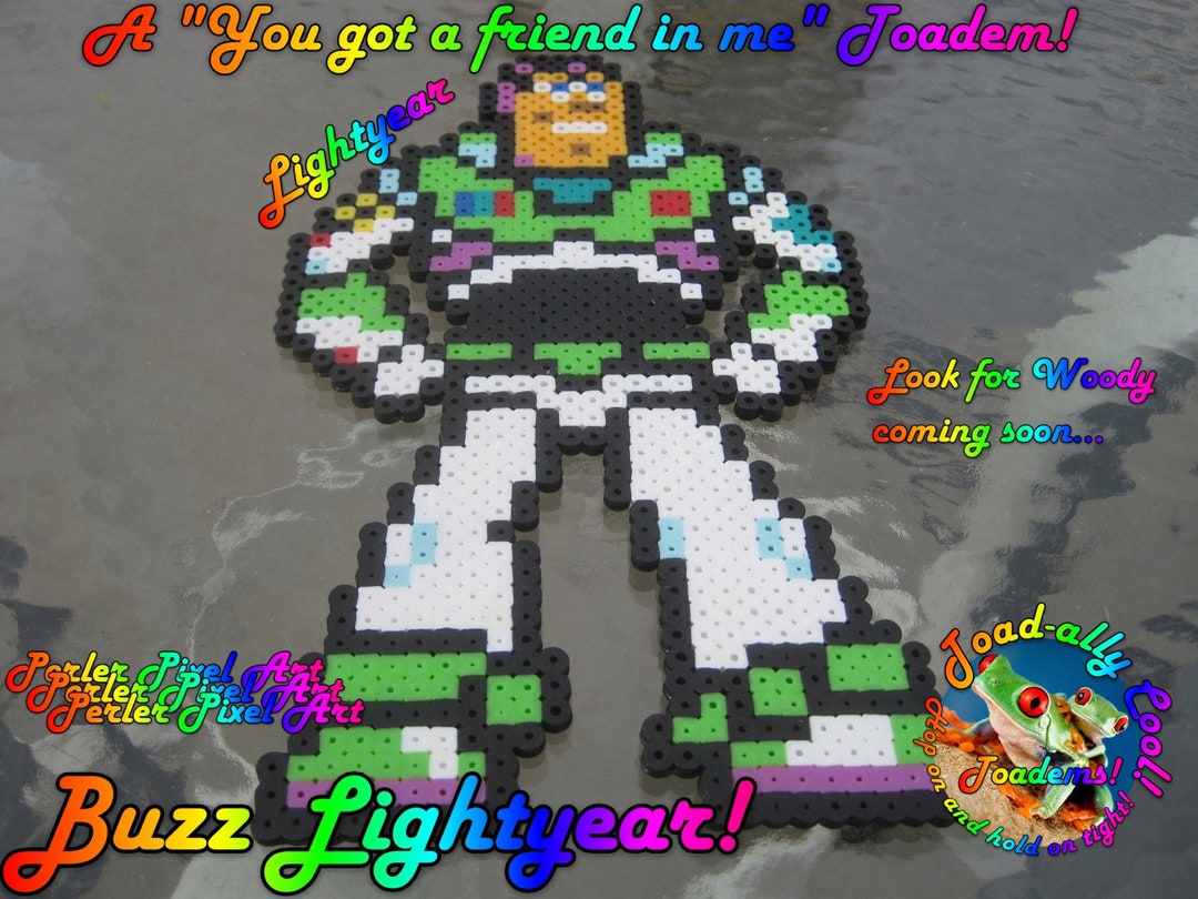 Toad-ally Trendy Pixels: Buzz Lightyear Woody Perler Bead Pixel Art ...