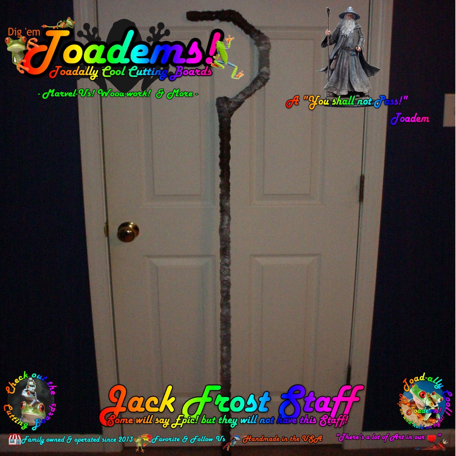 Jack Frost Staff Movie Prop Art Rise of the Guardians Comic Con Cosplay ...