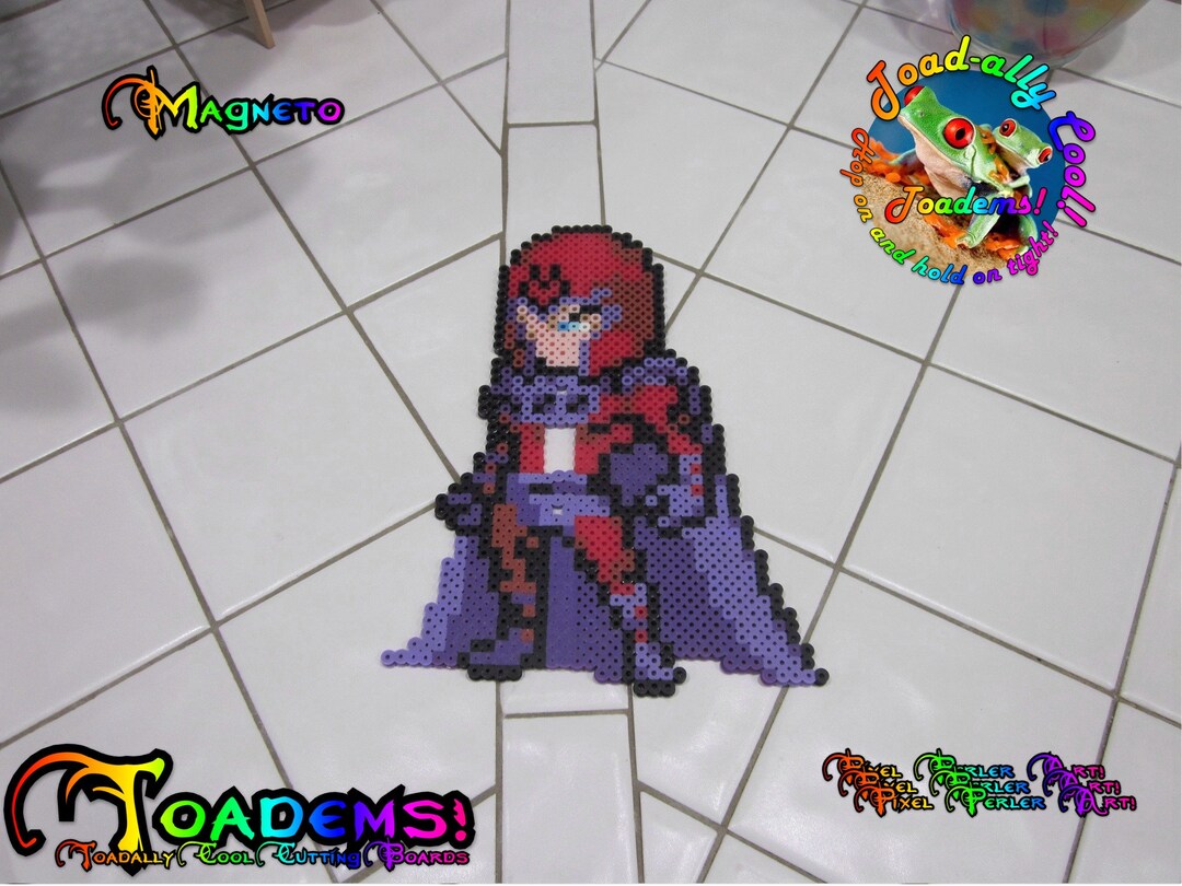 Toad-ally Trendy Marvel Magneto Light Switch Cover 8-Bit Pixel Perler ...