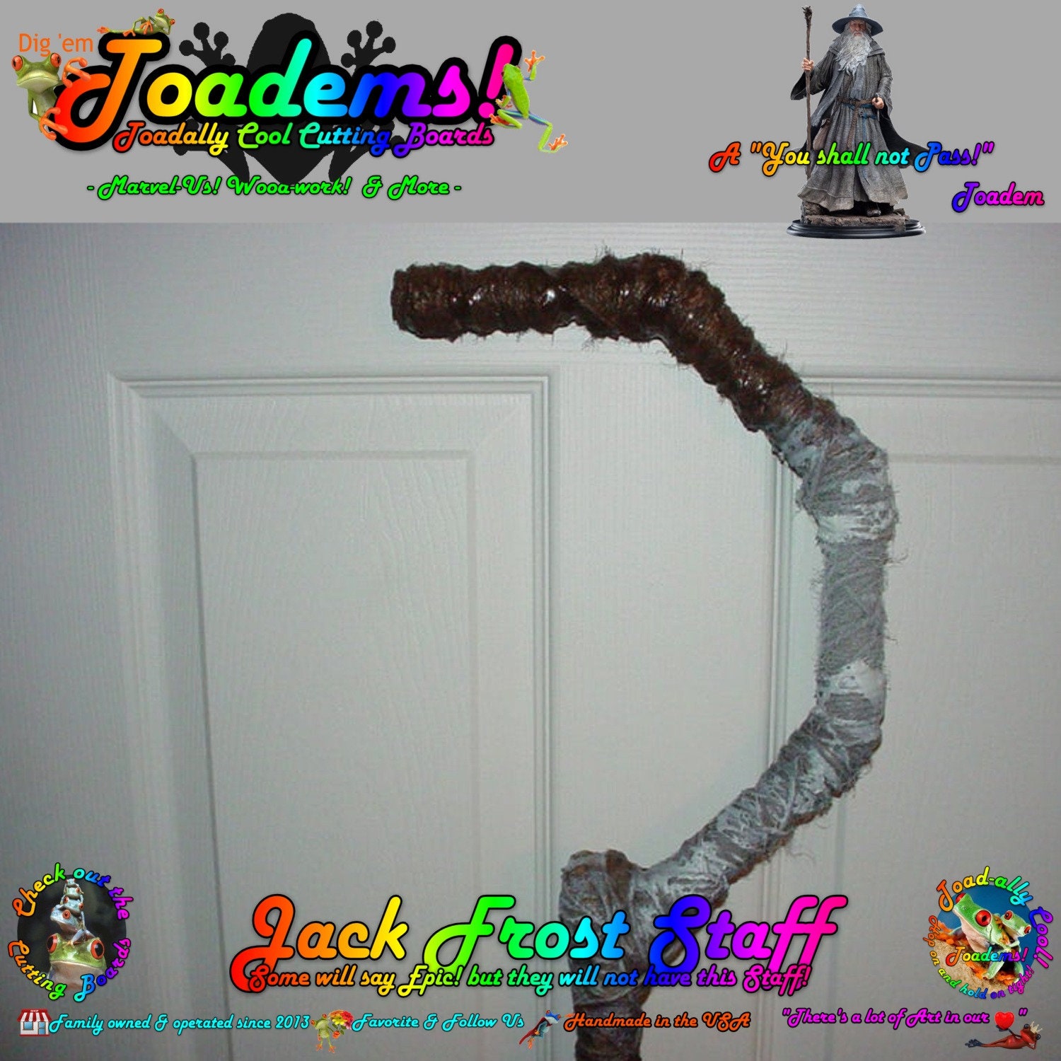 Jack Frost Staff Movie Prop Art Rise of the Guardians Comic Con Cosplay ...
