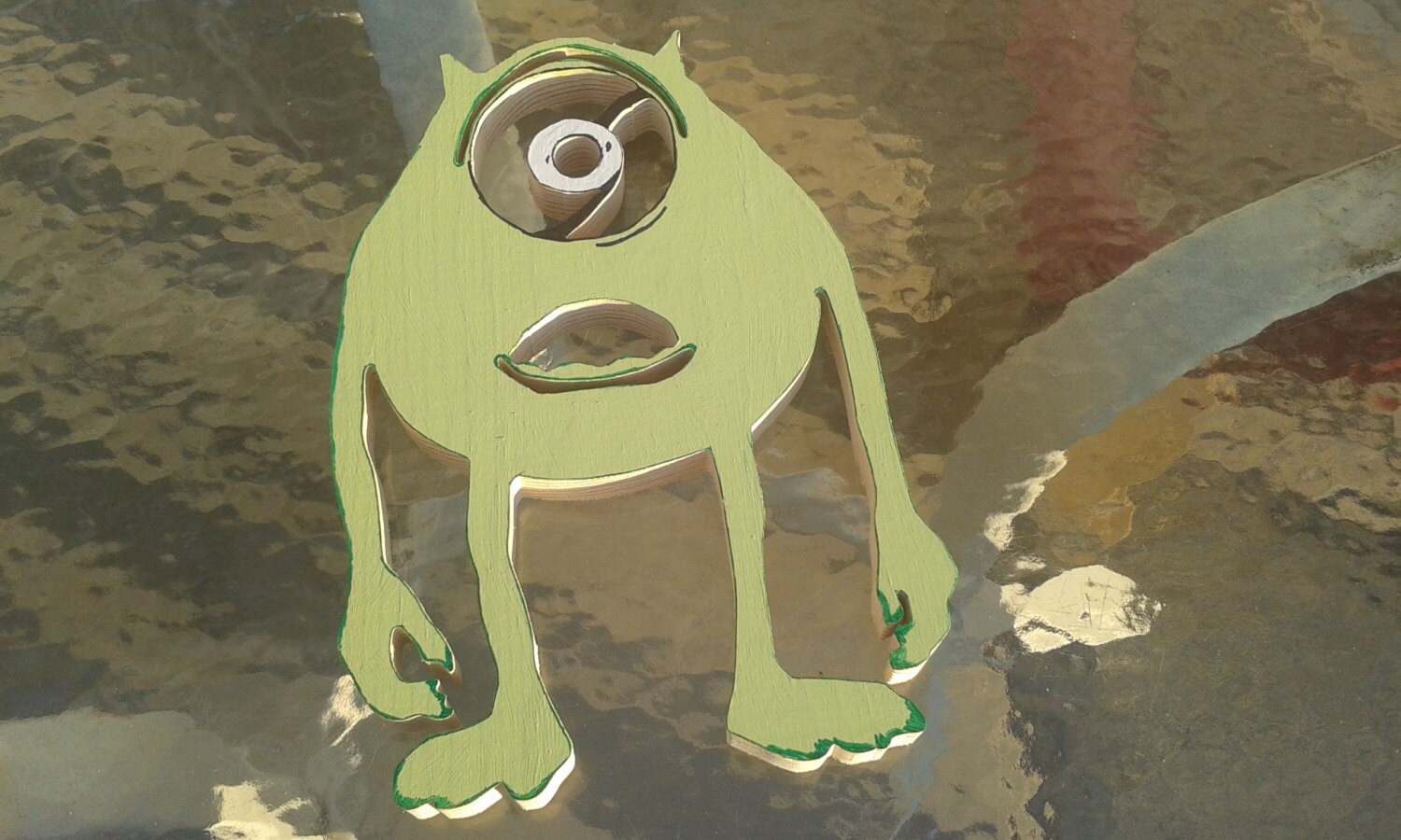 Mike Wazowski Mikey Monsters University Inc Pixar Movie wood - Etsy