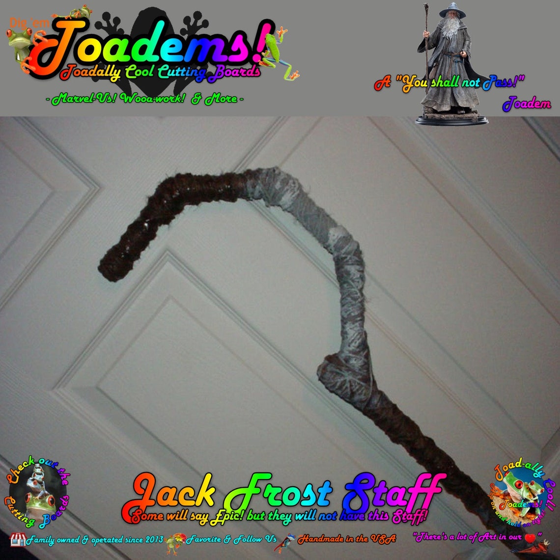 Jack Frost Staff Movie Prop Art Rise of the Guardians Comic Con Cosplay ...