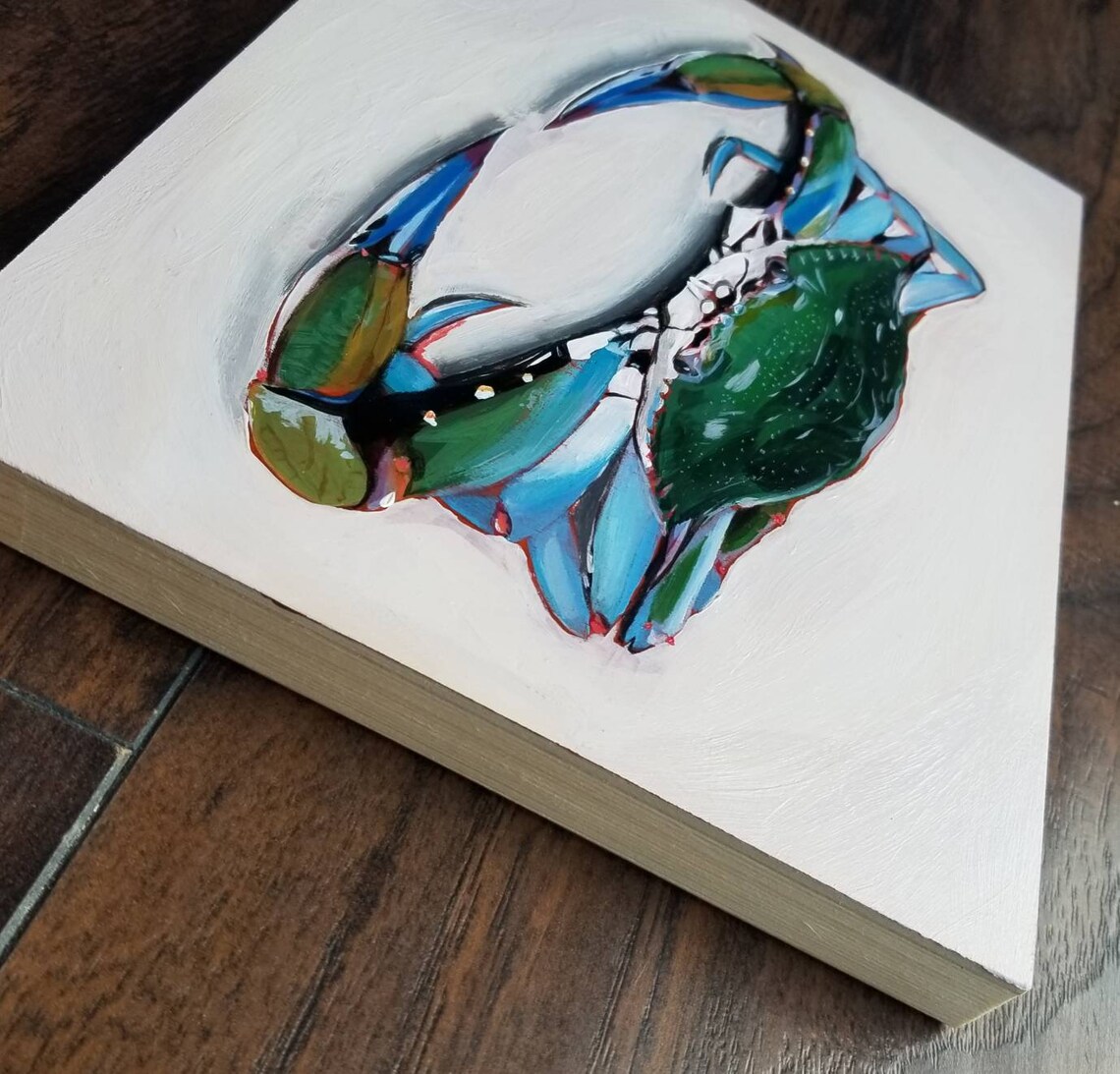 Blue Crab Art Blue Crab Decor Crab Lover Gift Crab - Etsy
