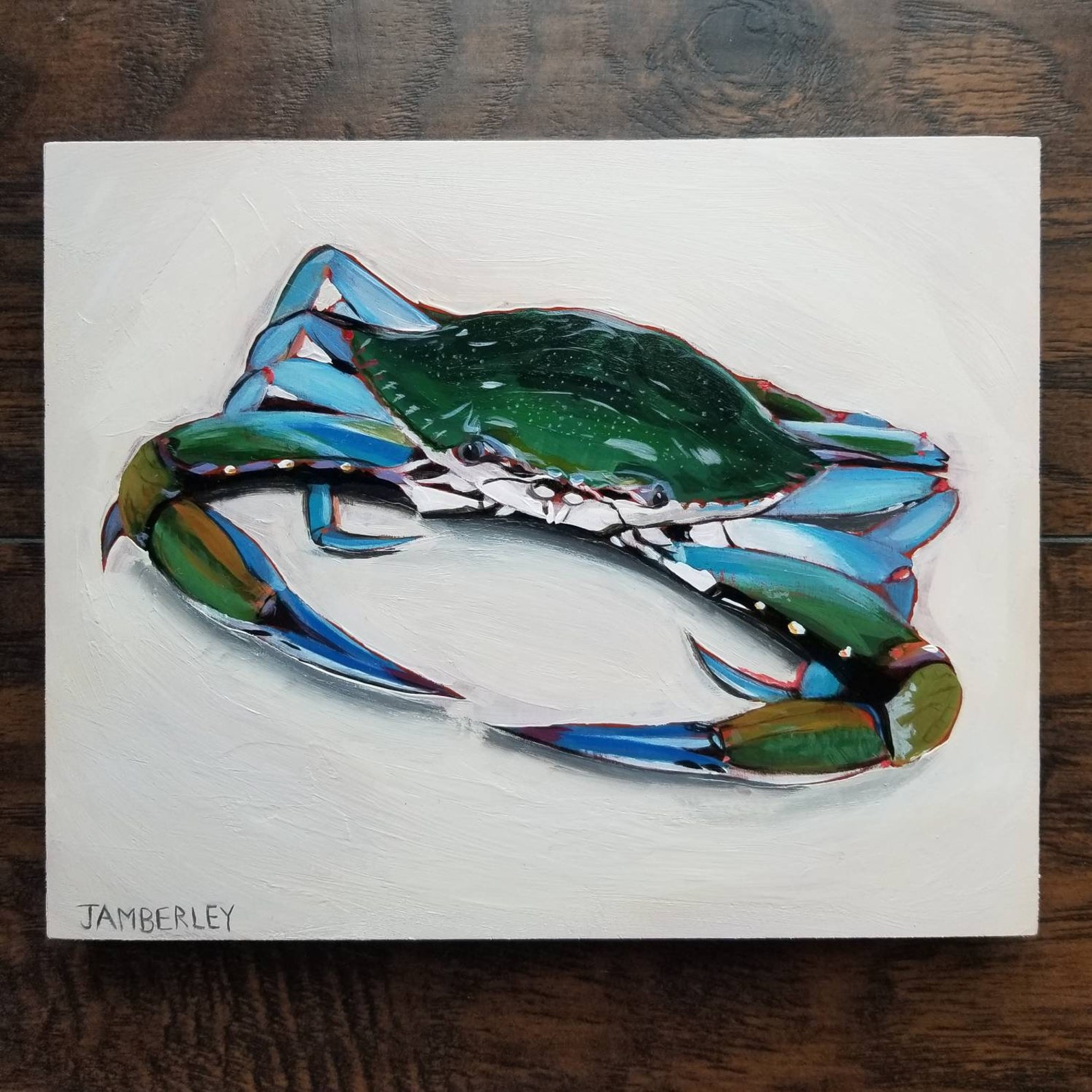Blue Crab Art Blue Crab Decor Crab Lover Gift Crab - Etsy