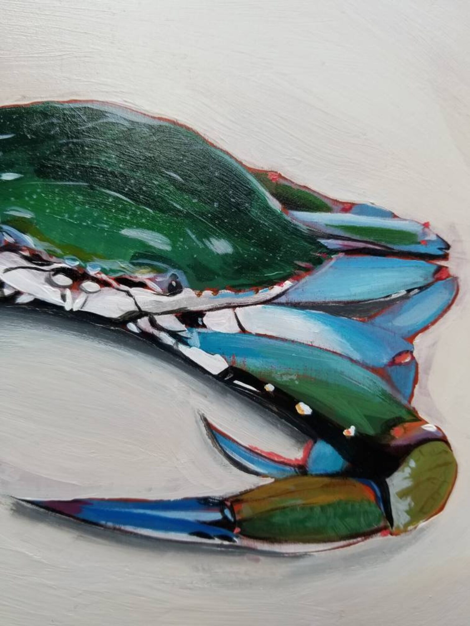 Blue Crab Art Blue Crab Decor Crab Lover Gift Crab - Etsy